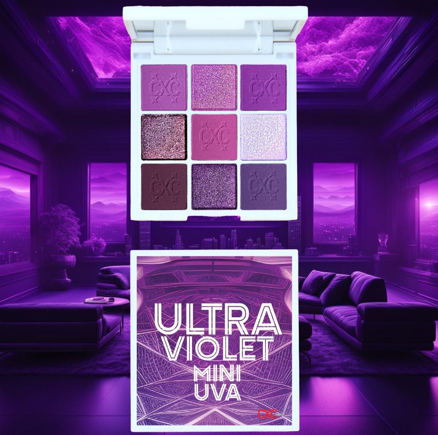 Violet Mini UVA Palette – CXC Beauty